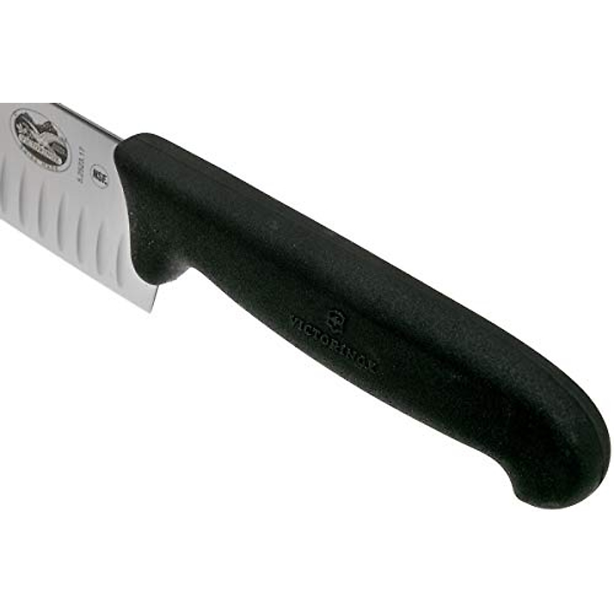 Victorinox Fibrox Pro Santoku Knife, 6.7 inches, Black