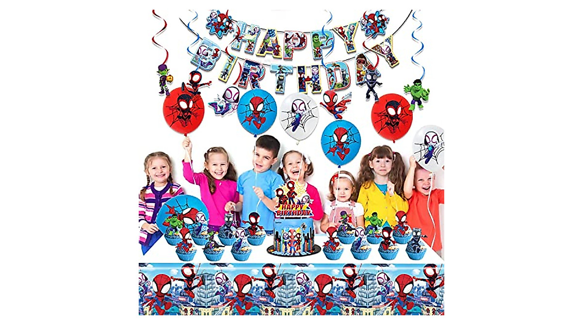Spidey & His Amazing Friends Birthday Decorations - Complete Party Set