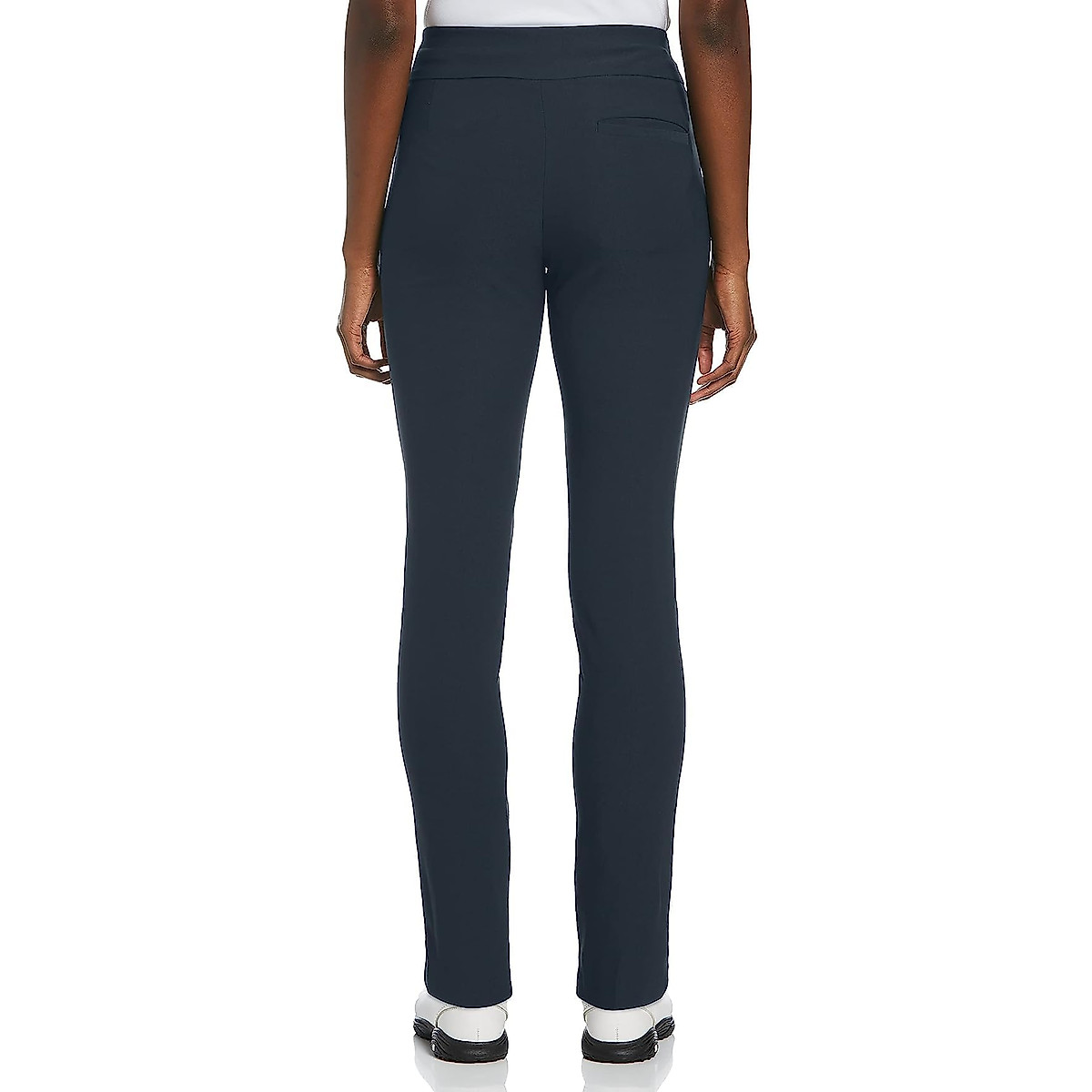 PGA TOUR Women's Regular Pull-on Golf Pant with Tummy Control (Size X-Small-Xx-Large), Black Iris, Medium