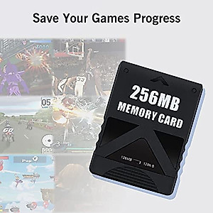 Mcbazel 256MB High Speed Game Memory Card for Playstation 2 - Black (1 Pack)