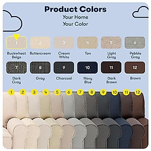 Serta Copenhagen 61" Rolled Arm Sofa, Easy Care Polyester, Soft Pillow Back, Pocket Coil Seat Cushions, Removable Covers, Loveseat or Couch for Small Spaces, Living Rooms or Bedrooms, Buckwheat Beige