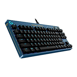 Logitech G PRO Mechanical GX Brown Tactile Switch Gaming Keyboard (League of Legends Edition) Bundle with Palm Rest and 4-Port USB 3.0 Hub (3 Items)