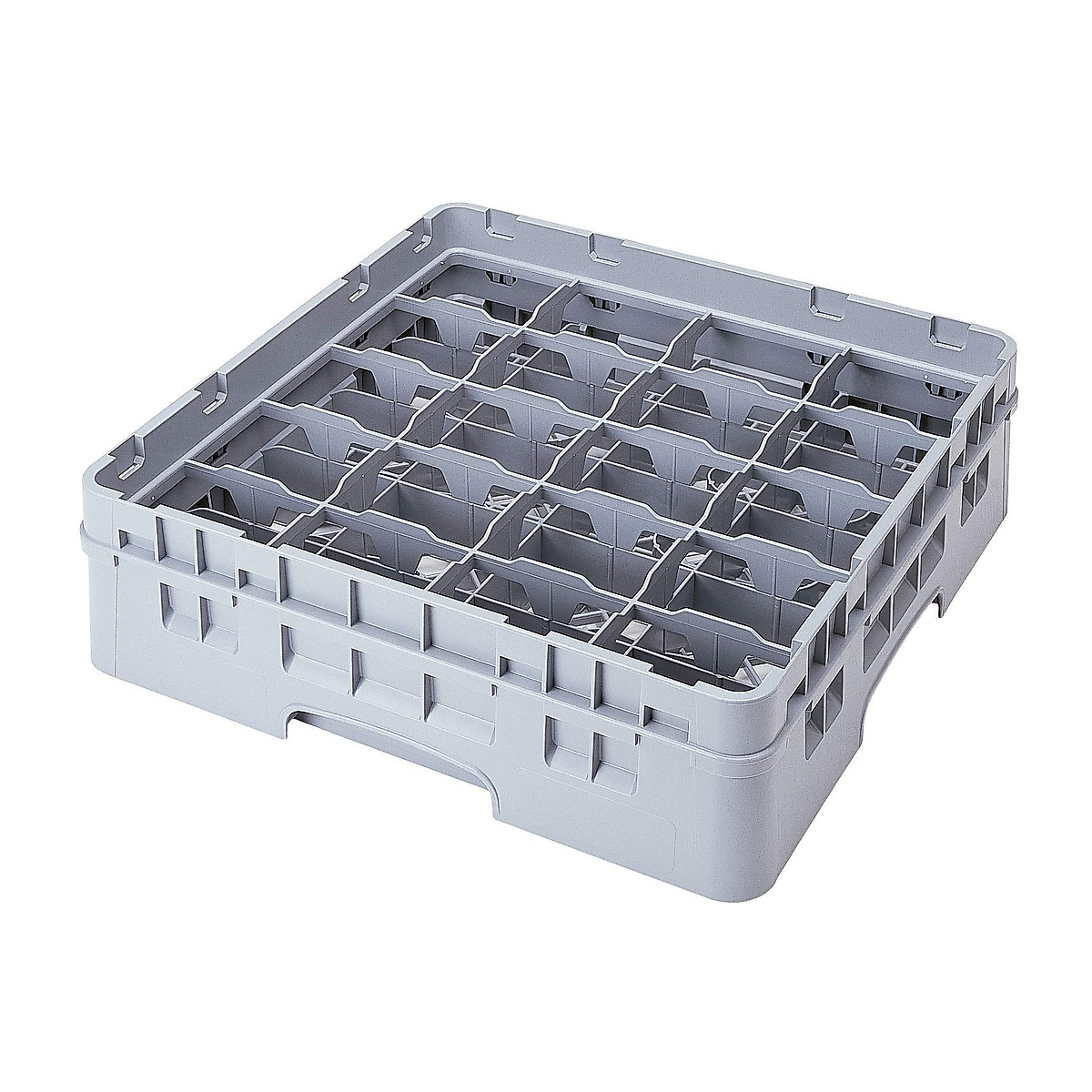 Cambro 20C414151 20 Compartment Full Size Cup Camrack 4 1/4" Soft Gray Case of 5
