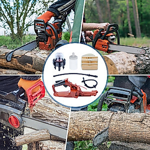 AUMEL Fuel Tank Rear Handle Filter Line Air Filter Kit For Husqvarna 445 450 445E 450E Chainsaw Replace 525862104.