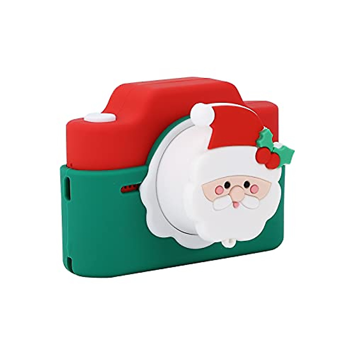 VADUMA Christmas Style Big Screen Camera Kids Face Recognition Camera Rechargeable Digital Camera with USB Cable Lanyard Zero Ink Toddler Print Camera
