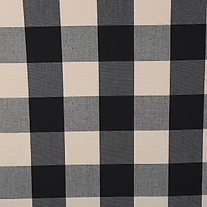 Christopher Knight Home Kendal Traditional Upholstered Farmhouse Accent Chair, Black Checkerboard, Matte Black 29.5D x 22.5W x 32H in