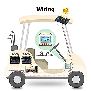 EPEVER EPIPDB-COM Series Dual Battery Solar Charge Controller 20A 12V/24V Auto Work for RVs Caravans and Boats etc Duo Battery Solar Charging System