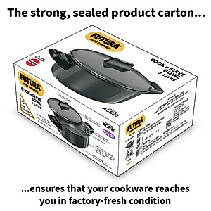 Hawkins/Futura L62 Hard Anodised Cook and Serve Stewpot/Bowl, 2-Liter,Gray,Medium