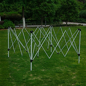 EZ POP UP Wedding Party Tent 10'x10' Folding Gazebo Beach Canopy W/Carry Bag 210D Oxford Fabric (Dark Blue)