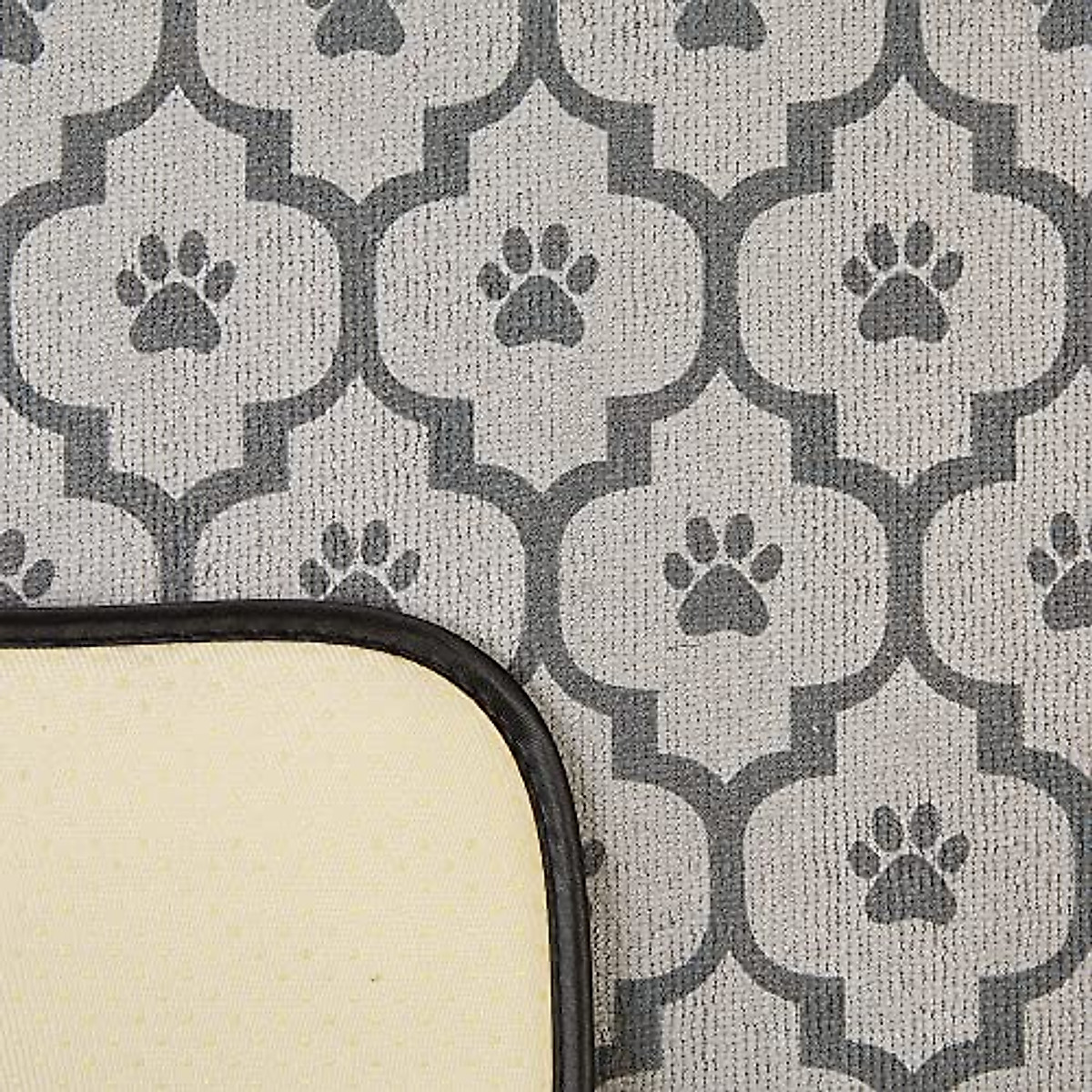 Bone Dry Machine Washable, Ultra Absorbent Pet Mat, 12x18, Gray Lattice