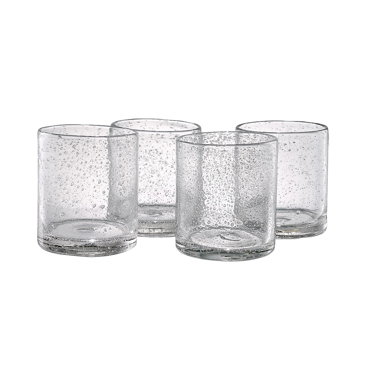 Artland Iris Double Old Fashioned Glasses, Clear, Set of 4