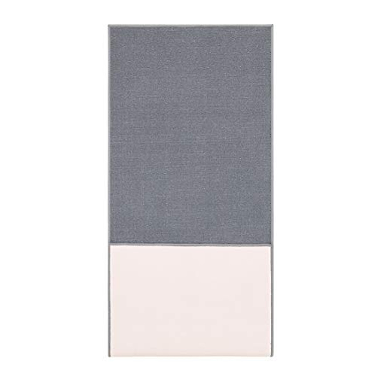 Machine Washable Modern Solid Design Non-Slip Rubberback 2x6 Traditional Runner Rug for Hallway, Kitchen, Bedroom, Living Room, 2'2" x 6', Gray
