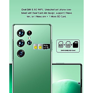 ExAchat C22 Cell Phone Unlocked 5G/4G, 6GB+256GB Android 13 Phone 7.3” FHD+ Display120Hz Smartphone,7300mAh 64MP Camera Dual SIM Phone with Pen/Headset/GPS/Face ID