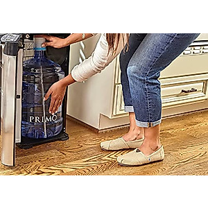 Primo Bottom-Loading Water Dispenser - 2 Temp (Hot-Cold) Water Cooler Water Dispenser for 5 Gallon Bottle w/Child-Resistant Safety Feature, Black