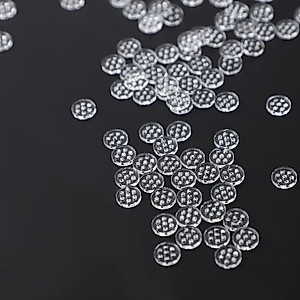 10Pcs Transparent Diameter 0.313'' (8mm) Glass Screen Filters Small Pipe Screens High Borosilicate Glass Screen with 7 Honeycomb Holes，Lab Filters