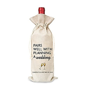 Wedding Gifts Wine Bag（1 Pc）, Mr and Mrs Wedding Gift, Engagement Gift-J14
