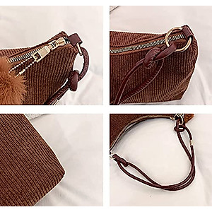 Crossbody Bag Women Corduroy Satchel Bag Small Tote Bag Shoulder Bag Cute Tote Handbag Mini Crossbody Bag Hobo Bag