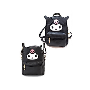 TUMPETY Anime Doll Cosplay Light Blue Bag Kawaii Mini Backpack Cute Back Pack Girl Handbag (Black)