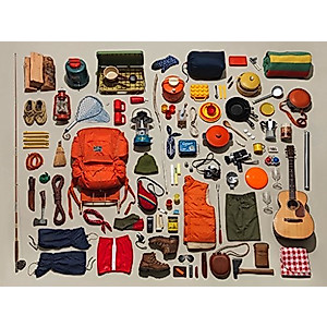 New York Puzzle Company - Jim Golden Camping Equipment - 500 Piece Jigsaw Puzzle