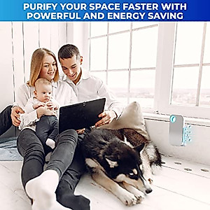 Air Ionizer - Mini Air Purifier - Ionizer Air Purifier - Ozone Machine Odor Removal - Negative Ion Generator - Apartment Must Haves - Home Air Fresheners - Air Conditioner Portable for Room