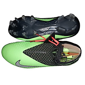 Nike Phantom VSN 2 Elite DF FG Mens Football Boots CD4161 Soccer Cleats (UK 10 US 11 EU 45, Black Metallic Platinum 036)