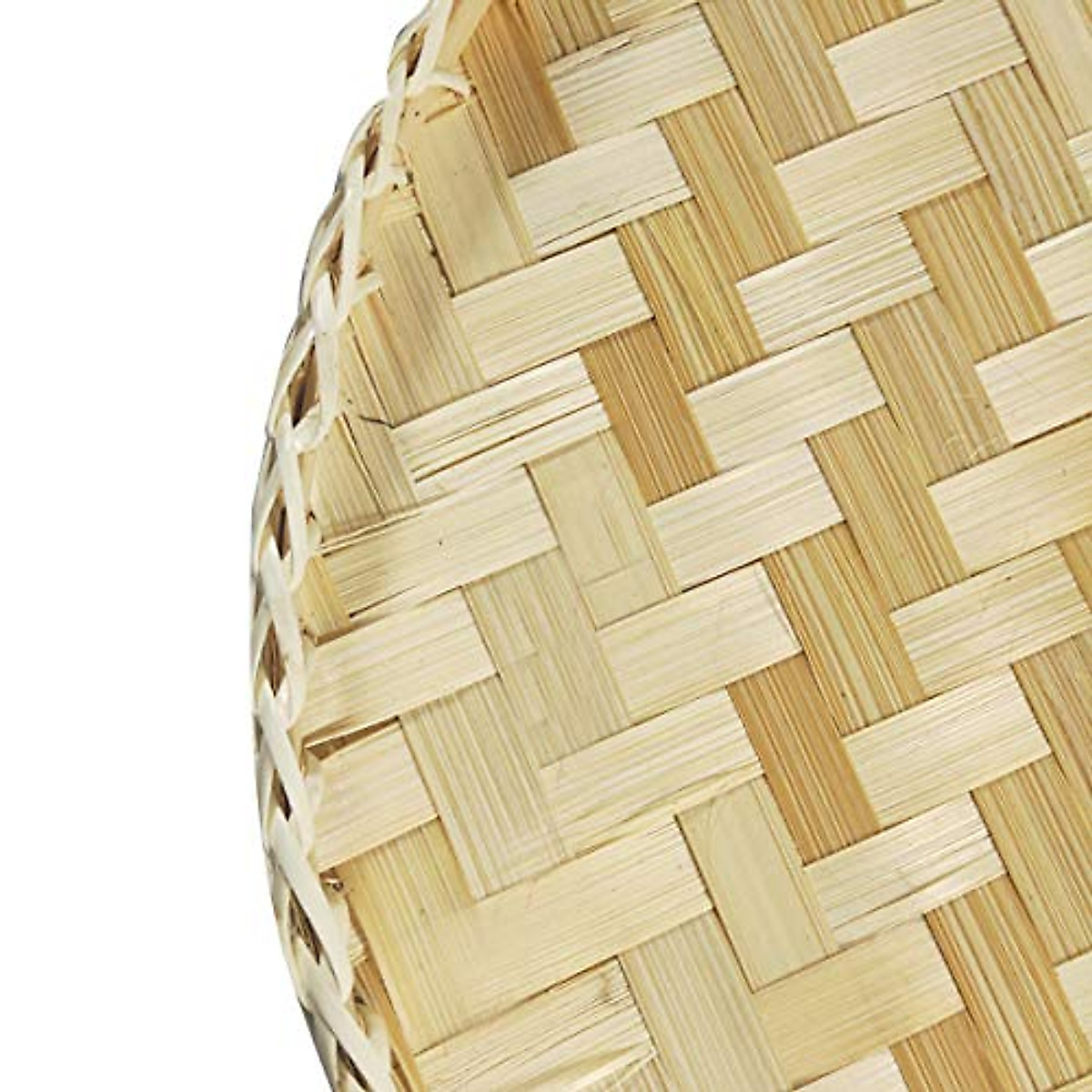 NewFerU Food Serving Tray Table Storage Plate Platter with Handles for 12" Bamboo Woven Dome Lid Cover to Keep out Bugs Flies for Picnic Party Bread Cake Pizza Dry Fruit Dessert Indoor Outdoor (1)