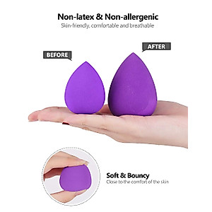 InnoGear Makeup Sponge, 10 Pcs Makeup Sponges Blender Set Beauty Cosmetic Foundation Blending Applicator Puff, Flawless for Liquid Cream Powder (Multi colored)