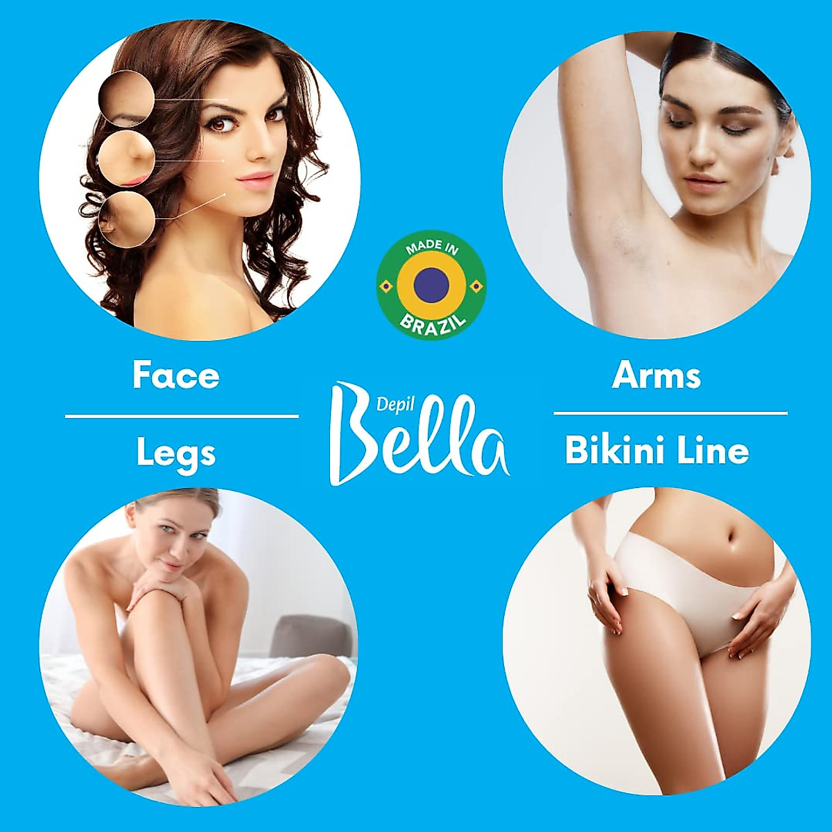 DEPIL BELLA Post Waxing/After Sun Chamomile Body Gel - 250g | Soothing and Nourishing Gel for Sensitive Skin