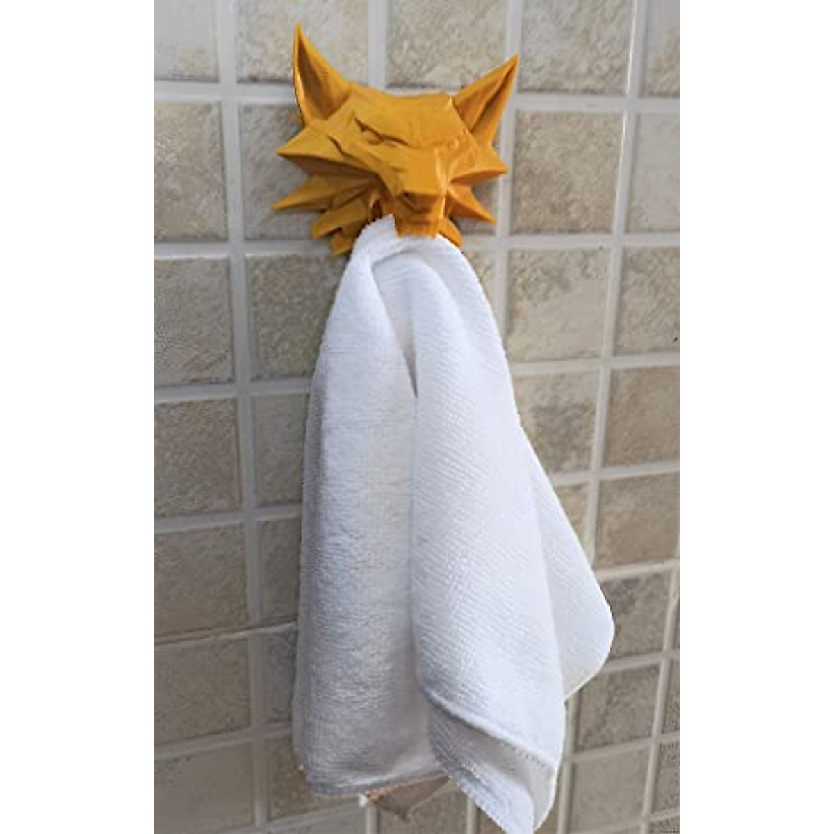 Multi-Utility 3D Printed Self Adhesive Towel Stand (Pack of 3) for Bathroom Accessories| Apron Holder in Kitchen| Headphone Holder| Keyholder (8 x 5 x 8.5) cm.