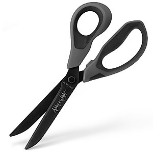Ashton and Wright - Titanium HD - Heavy Duty Scissors for Office, Home, Kitchen and Craft - 210mm / 8” - Titanium Coated Blades (Gray, Right Handed)