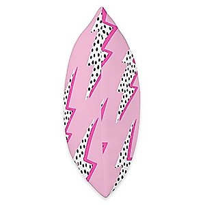 Pink Lightning Bolt Throw Pillow, 16x16, Multicolor