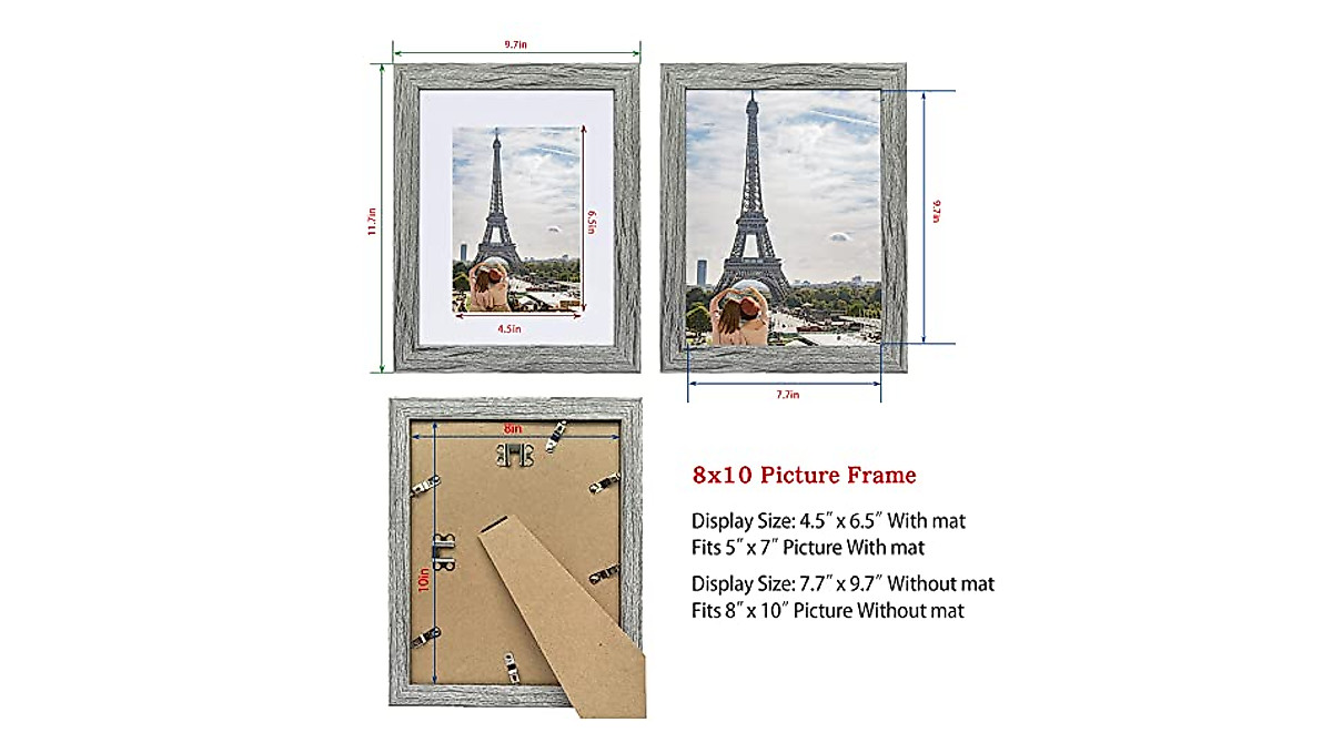Stylish Hongkee 8x10 Picture Frame Set of 2
