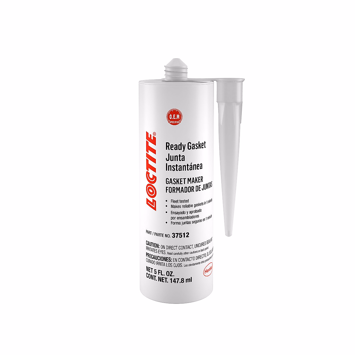 Loctite Ready Gasket – 1-Minute Flange Sealant & Gasket Maker for Automotive: Sensor-Safe, High Temp, Low-Odor | Black, 190mL Aerosol Can (PN: 37512-494150)
