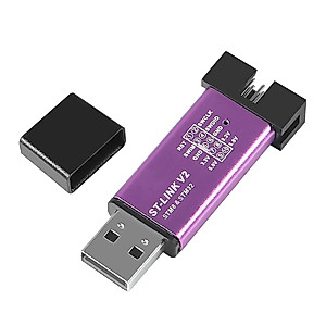 AITIAO 2Pcs ST-Link V2 Emulator Downloader Programming Unit Mini STM8 STM32 M89 with Cable (Random Color)