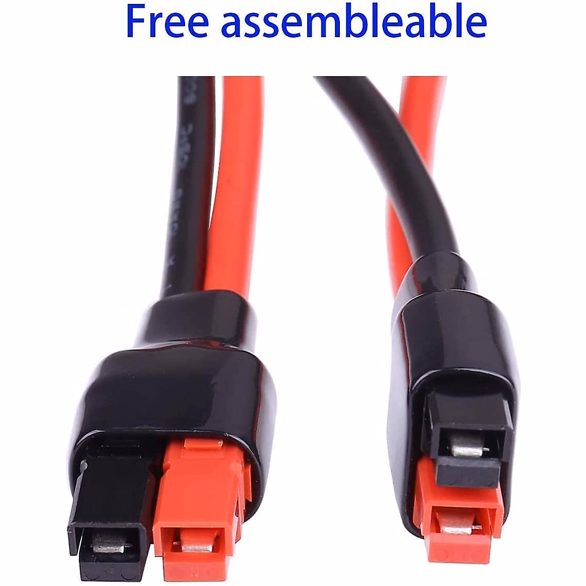 Faoyliye 45A Connector Extension Cable Battery Charger Adapter 14AWG Solar Panel Extension Cable-2M/6.5Ft