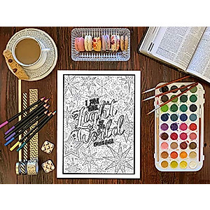Color the Words of Jesus: A Christian Coloring Book