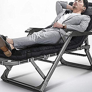 ガードレール Recliners Folding Zero Gravity Sun Loungers Recliner Lounge Chairs with Extra Thick Cushion