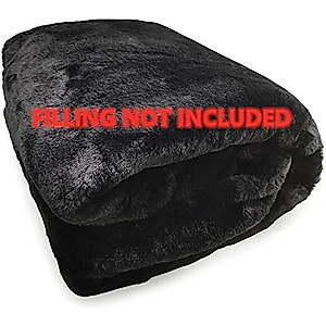 GQZGGXX Bean Bag Chair Cover, Durable Comfortable Chair PV Fur Bean Bag Sofas Faux Fur Sofa Living Room Sofa Bed Large Bean Bag Chairs Cover (No Filler,Cover only) 4ft Dark Grey
