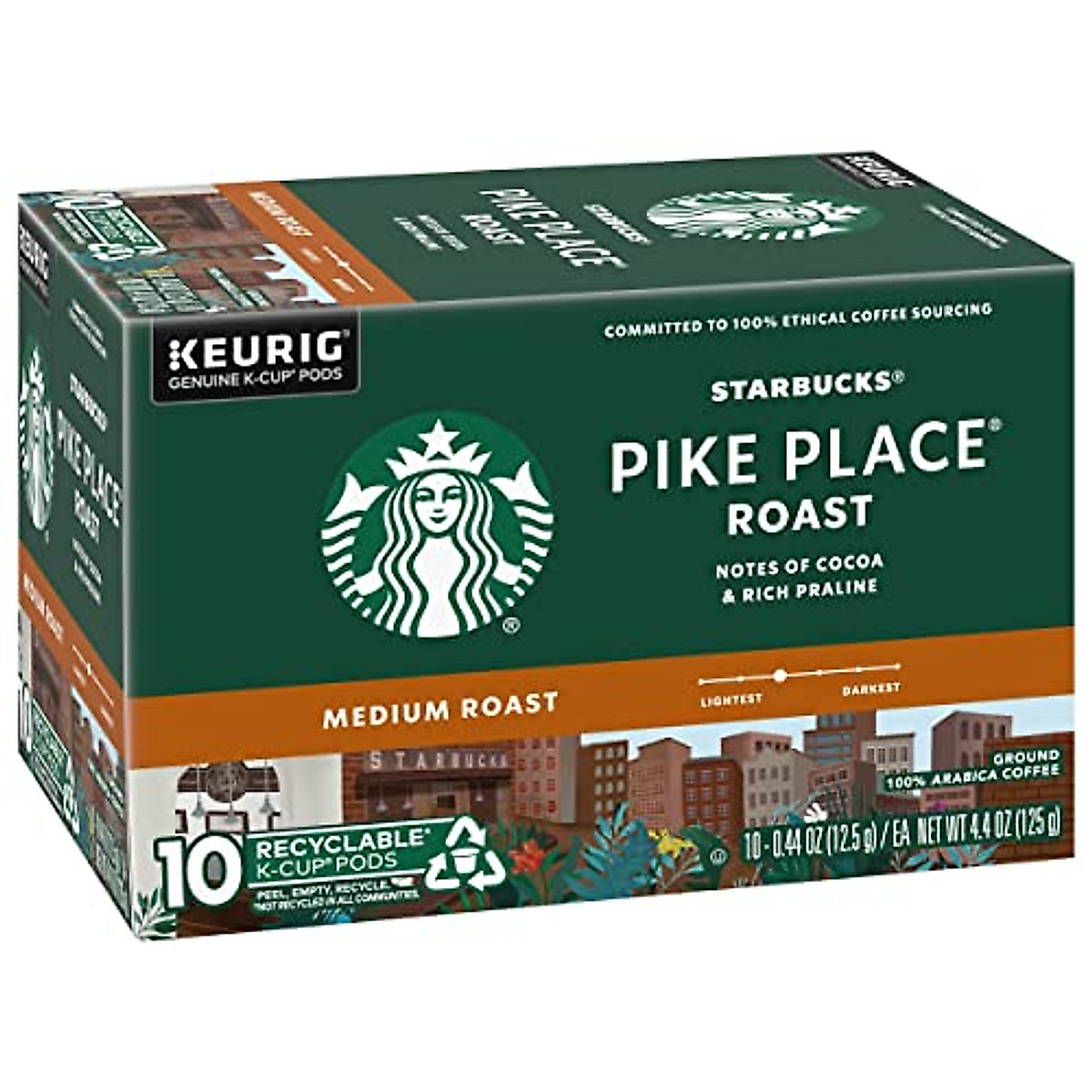 Starbucks Pike Place Roast Medium Keurig K-Cups - 0.44 oz - 10 ct - 2 pk
