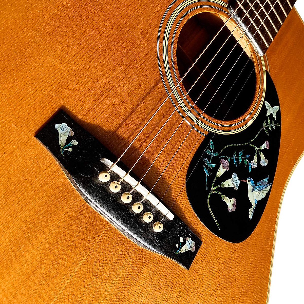 Assorted Hummingbird -Inlay Stickers Set- Abalone Blue