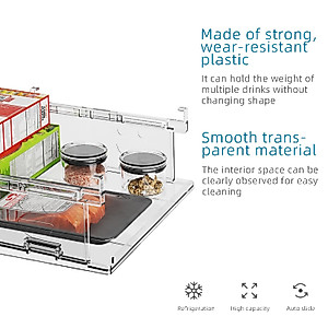 KOUPA Hanging Soda Can Dispenser for Refrigerator, Automatic Rolling Drink Organizer Holder for Fridge, Foldable Bottle Organizer Storage for Various Beverage Vegetables Fruits