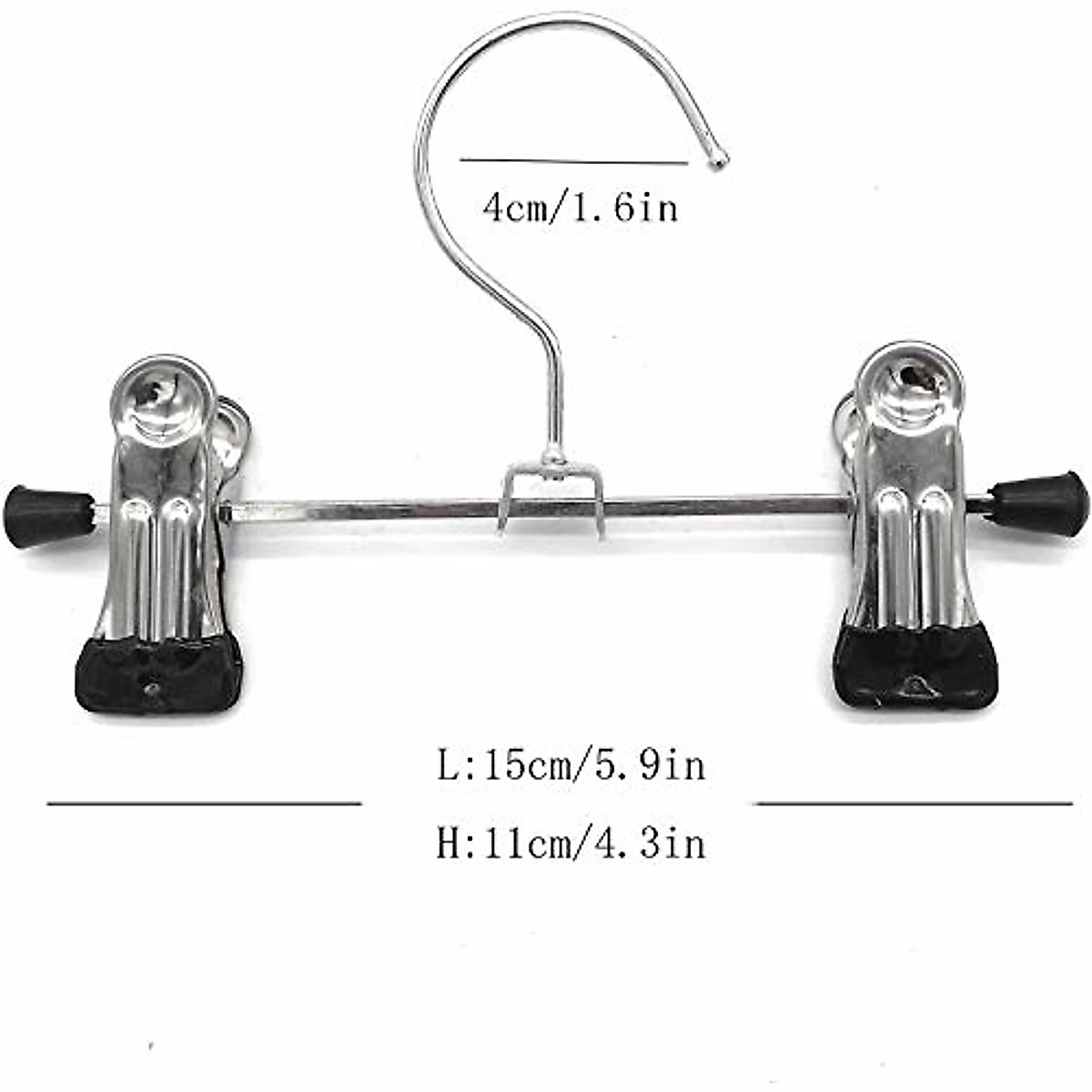 Boot Hangers with Clips, Double Adjustable Clips Boot Rack Organizer, Boot Holders to Keep Them Straight, Portable Multifunctional Hangers for Jeans, Hats, Tall Boots, Towels 6 Pack