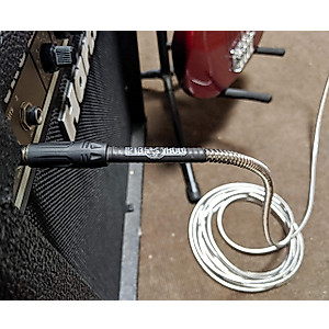Pig Hog PHAC-20R Armor Clad Right-Angle 1/4" to 1/4" Guitar Instrument Cable, 20 Feet
