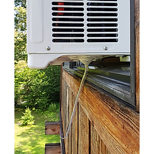Magnetic Universal Window Air Conditioner Drain Kit AC Drip Line Condensate Hose Funnel Connector Fitting with Clear Tubing for Window AC and Mini Split Units (10ft Kit)