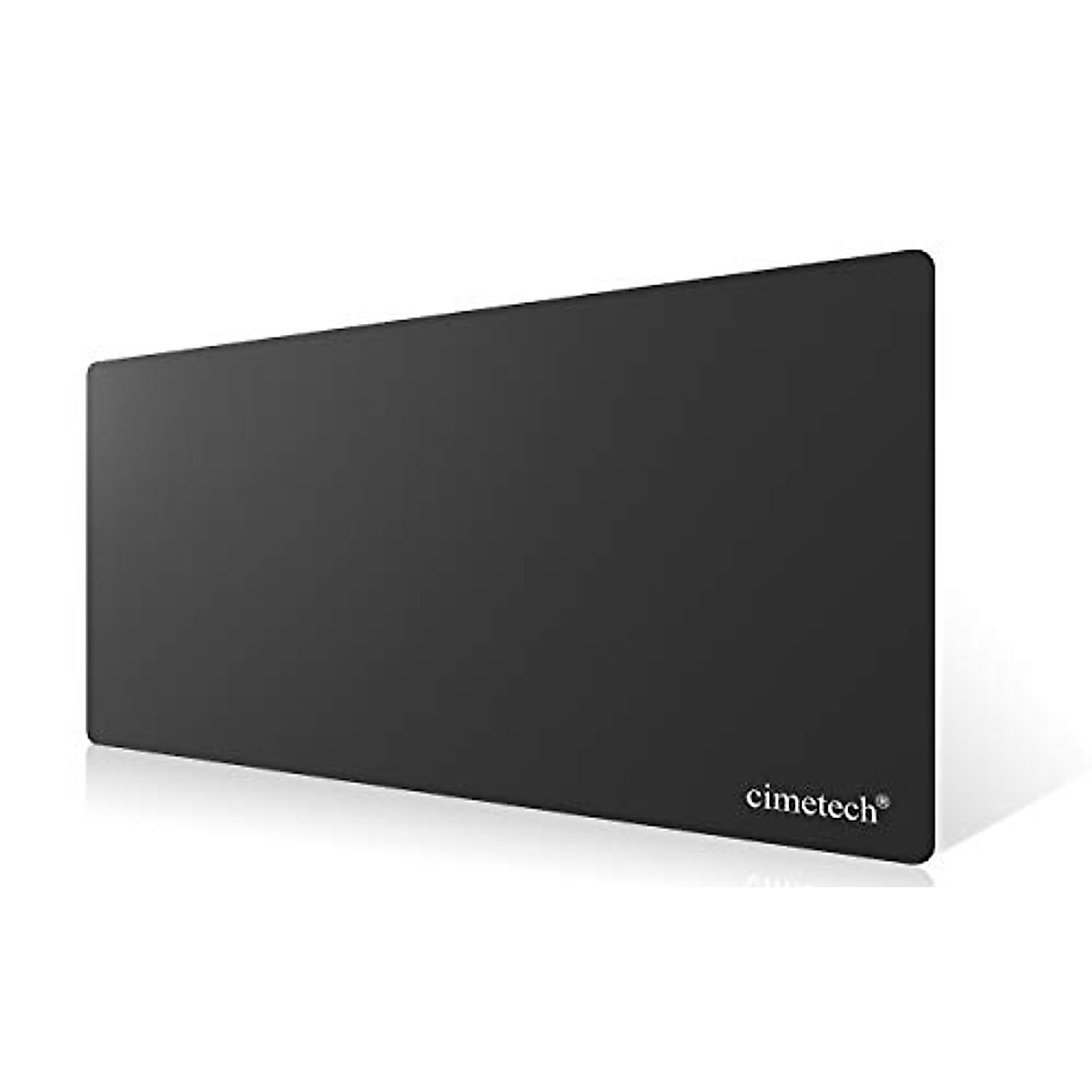 cimetech Gaming Mouse Pad XXL Comfortable Superfine Fiber Desktop Extended Large Mouse Pad Waterproof Keyboard Mat with Non-Slip Base, Smooth Surface for Computer and Desk (25.3✖12.4✖0.04inches)-Black