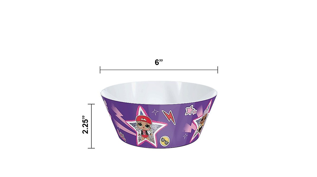 L.O.L. Surprise! Kids Plate & Bowl Set for Fun Meals