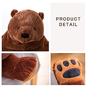 Saderoy 23.6 Inch Giant Simulation Bear Plush Toy Soft Hugging Pillow Animal Stuffed Plush Doll Home Decor Birthday Gift