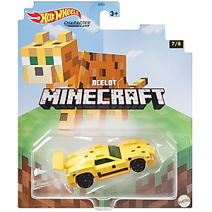 Hot Wheels 2021 Minecraft - Character Car - Ocelot - 7/8 GYB71
