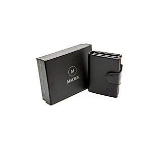 Maciek Le Big Boss RFID Wallet and Card Holder Genuine Leather - Minimalist - RFID Blocking - Men's RFID Wallet - Women's RFID Wallet