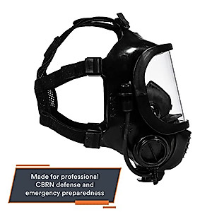 MIRA SAFETY M Certified CBRN Full Face Gas Mask Reusable Respirator Professional Grade (CM-6M Mask WITH Drinking System), 2 Piece Set
